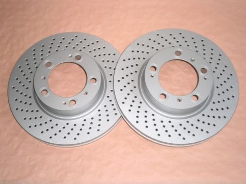 2x brzdové kotouče přední děrované Porsche Boxster od rv 07.2002 ...